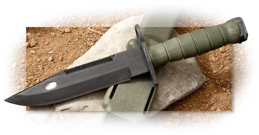 Ontario M9 Bayonet Black Blade / Black Handle | AGRussell.com